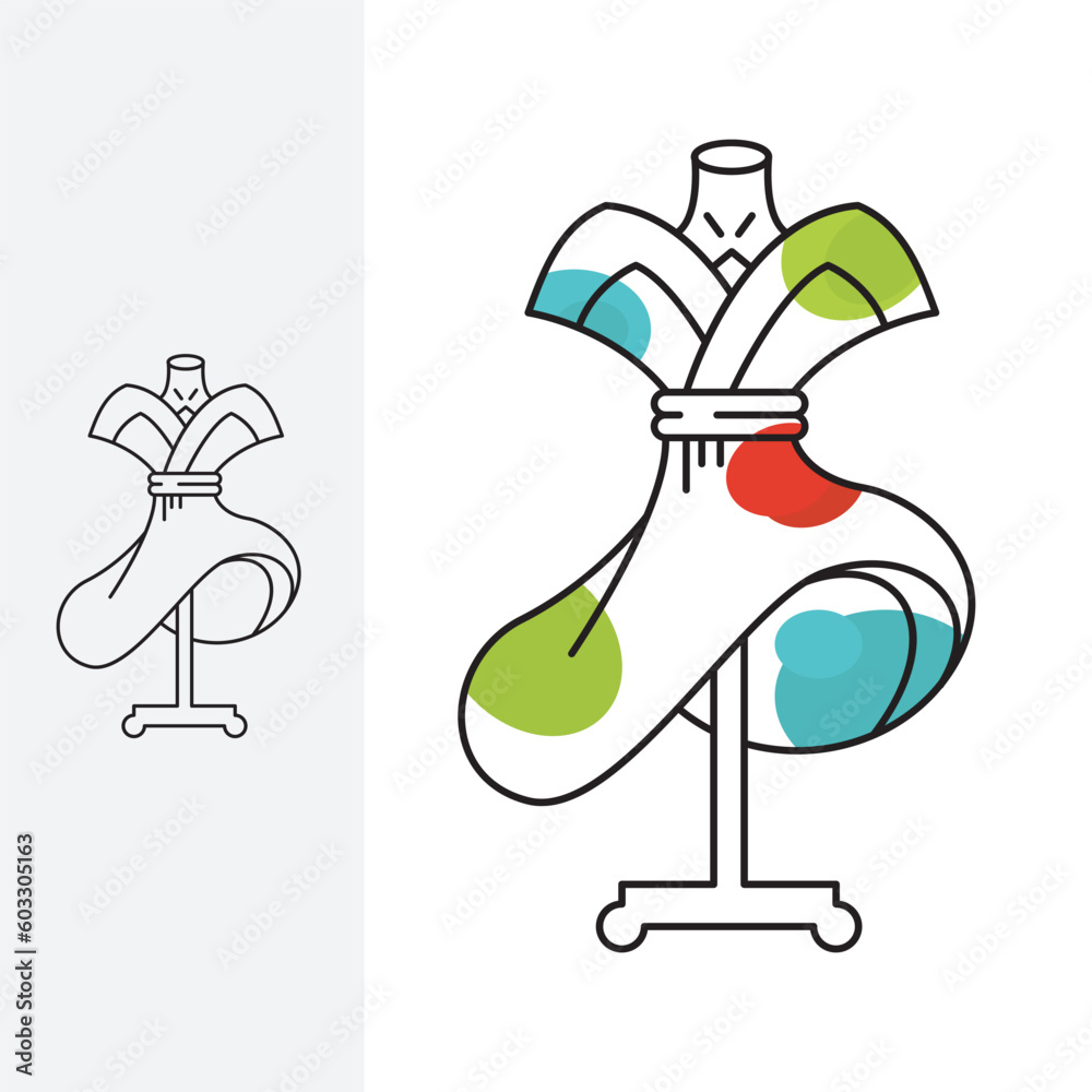 fashion mannequin logo vector design template best. logo with color ...