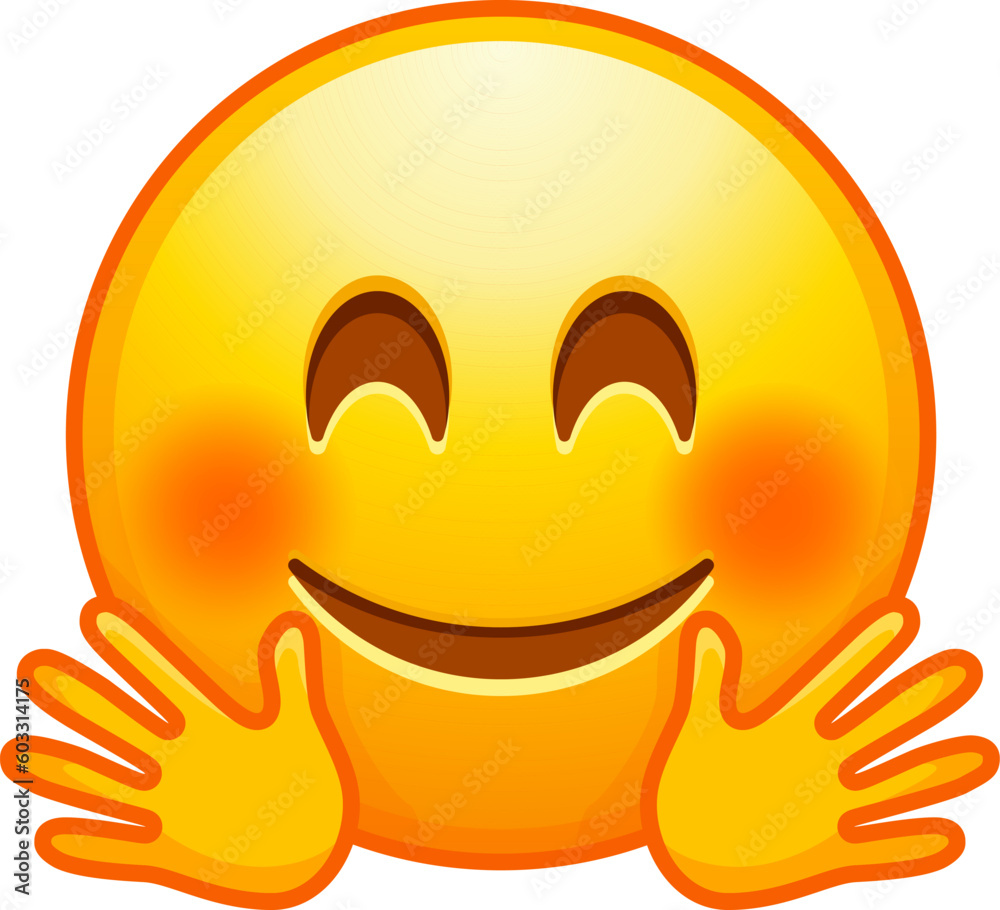 Top quality emoticon. Admiration emoji. Surprised emoticon, amazed and ...