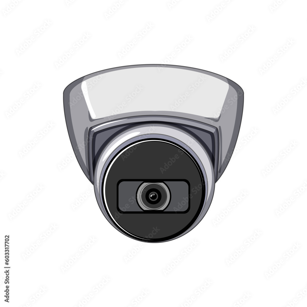 safety ip camera cartoon. cctv system, private control safety ip camera ...