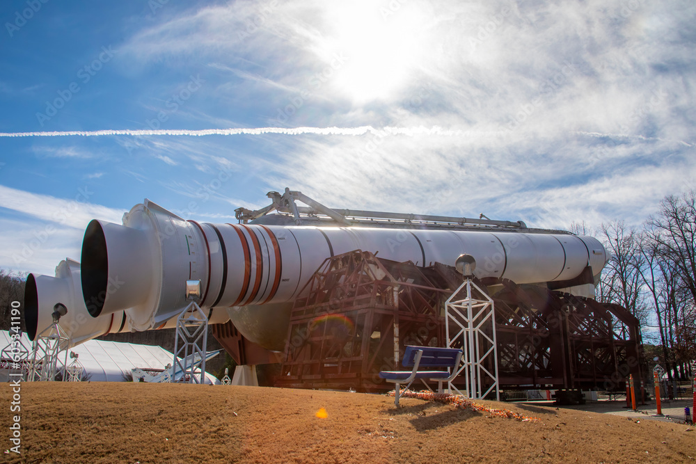 Huntsville USA 10th Feb 2023: the Space Shuttle external tank and Space ...