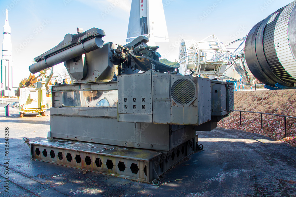 Huntsville USA 10th Feb 2023: the Roland (missile) in U.S. Space Rocket ...