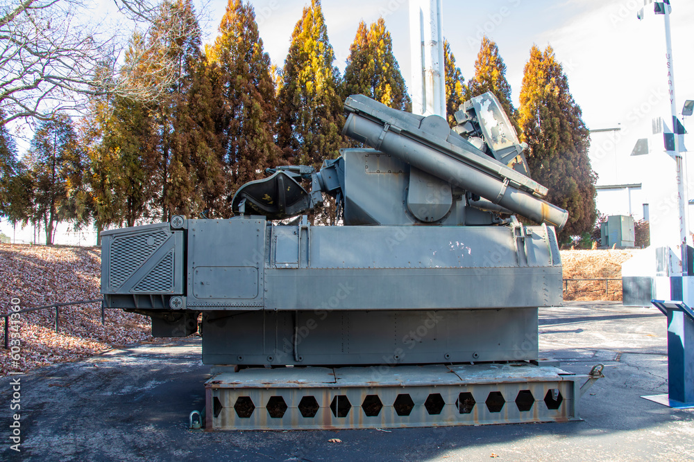 Huntsville USA 10th Feb 2023: the Roland (missile) in U.S. Space Rocket ...