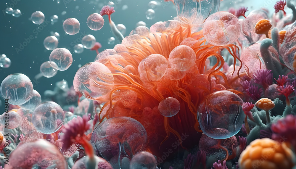 Coral reefs and underwater life depicted in stunning detail on a clean ...