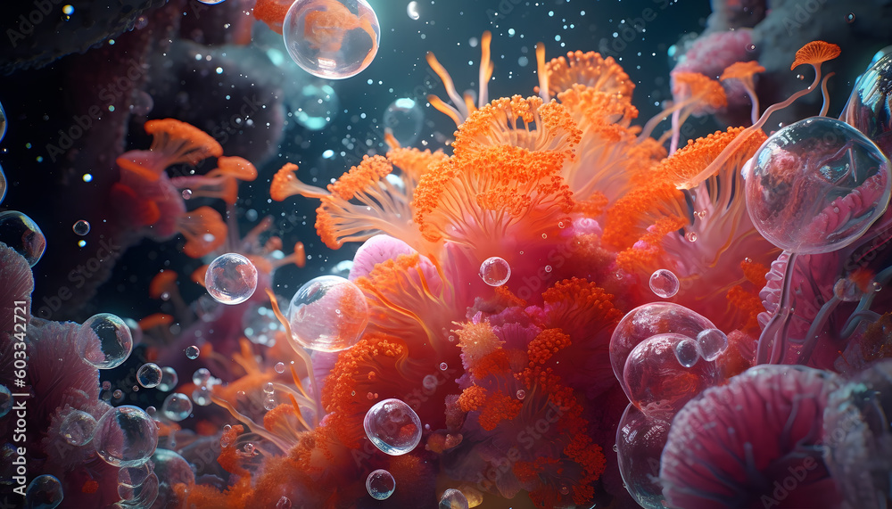 Coral reefs and underwater life depicted in stunning detail on a clean ...