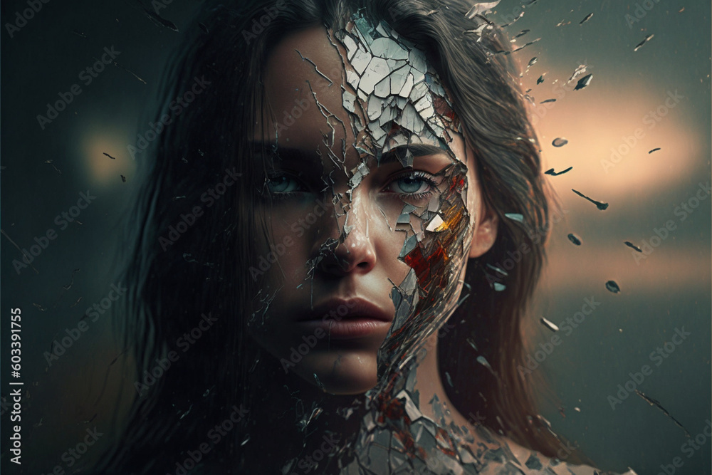 Art of eye, portrait of soul, blue, glasses, dark, grey, fantasy, art ...