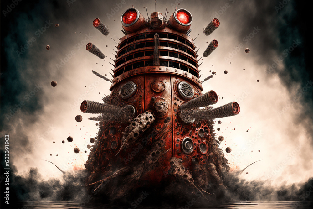 Creature of pain and suffer, broken world, Doctor Who, Dalek, boom ...