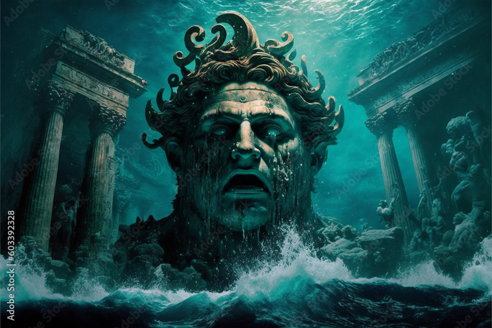Dark world of dream, fantasy creatures, imagination of suffer and pain ...