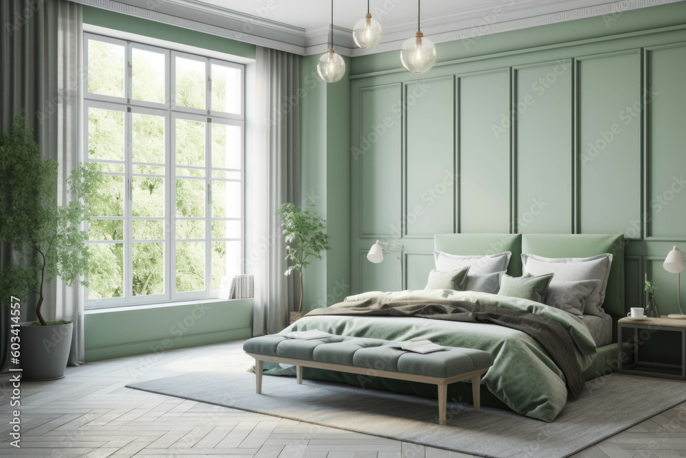 Pastel Green Bedroom