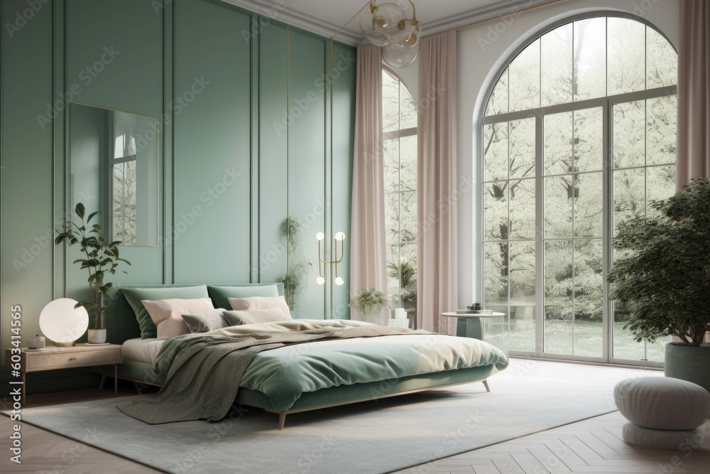 Pastel Green Bedroom