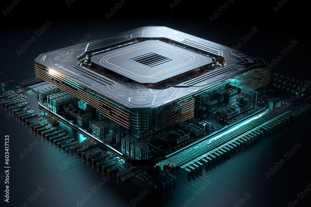 Futuristic Processor and the Promise of the Advanced Era Stock ...