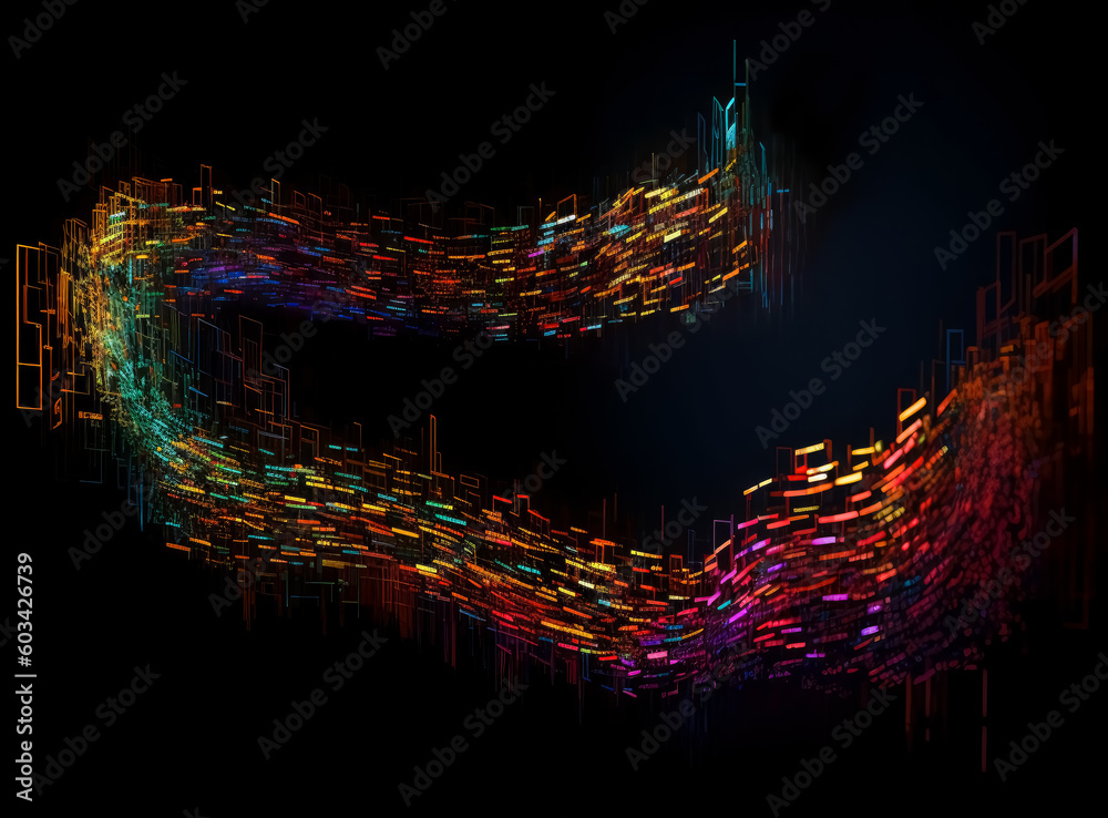 Computer code text background, futuristic organic, digital print ...