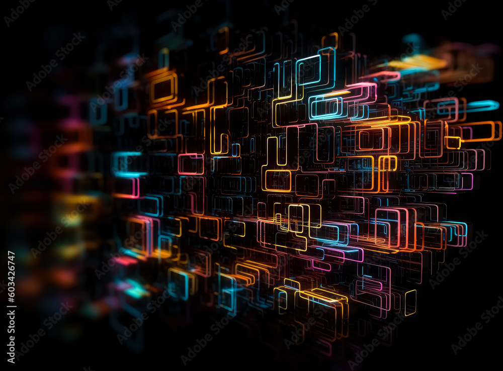 Computer code text background, futuristic organic, digital print ...
