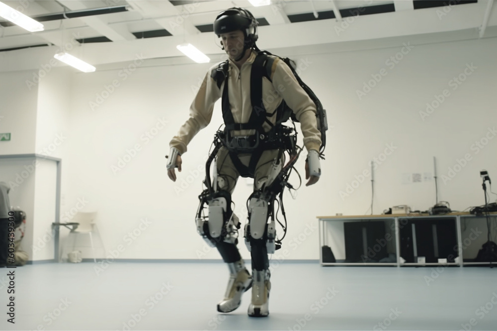 Ilustrace „A clean and uncluttered visualization of a robotic ...