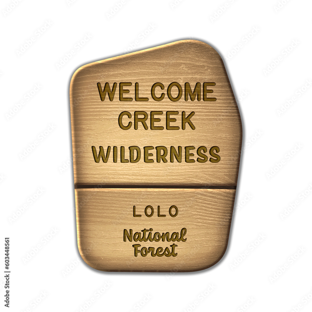 Welcome Creek National Wilderness, Lolo National Forest Montana wood ...