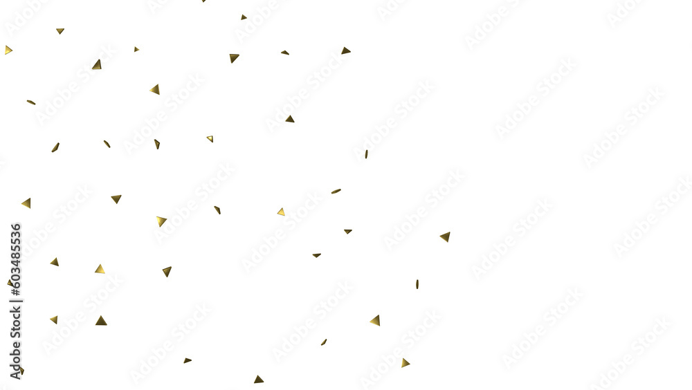 Gold confetti background, isolated on transparent background Stock ...