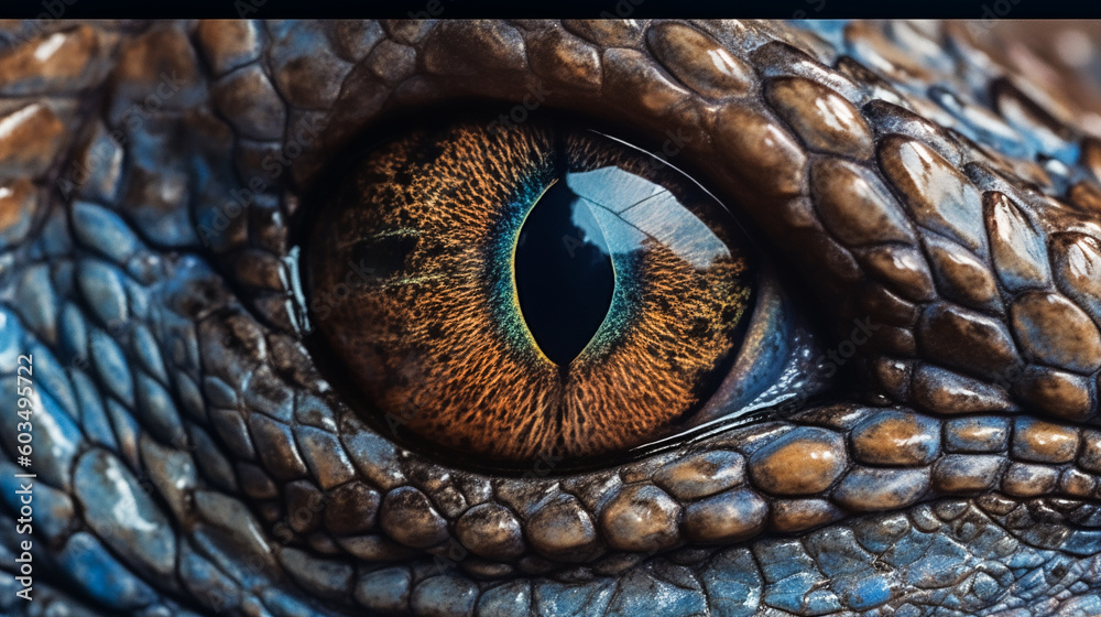 eye of a crocodile, , wild, dragon, scales, closeup, amphibian, skin ...