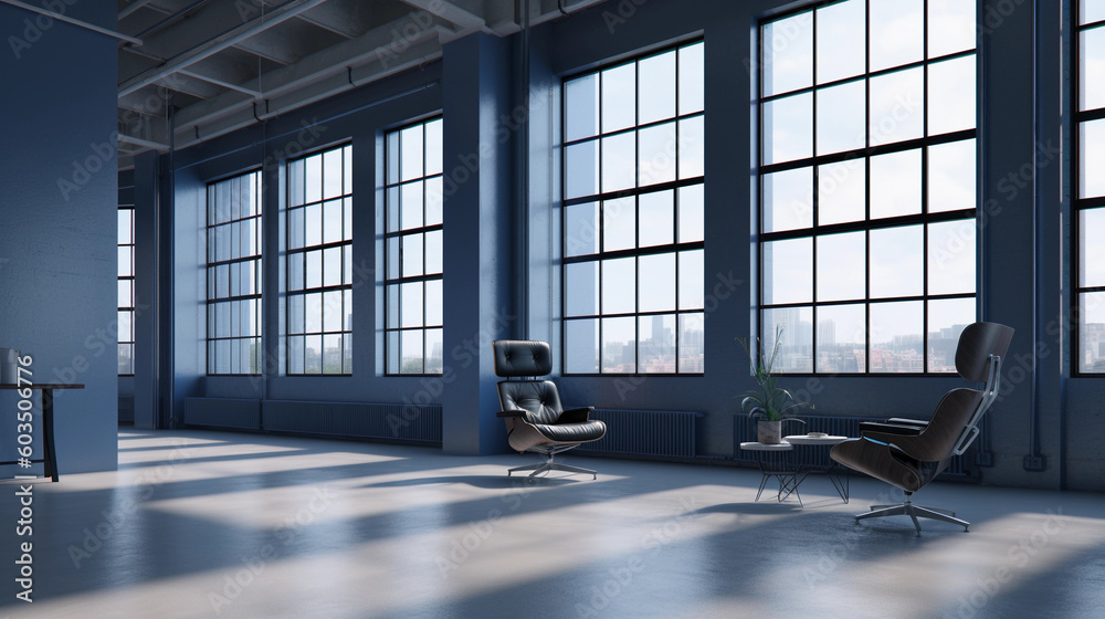 Obraz conference room, office room, office with windows, Zoom Virtual ...