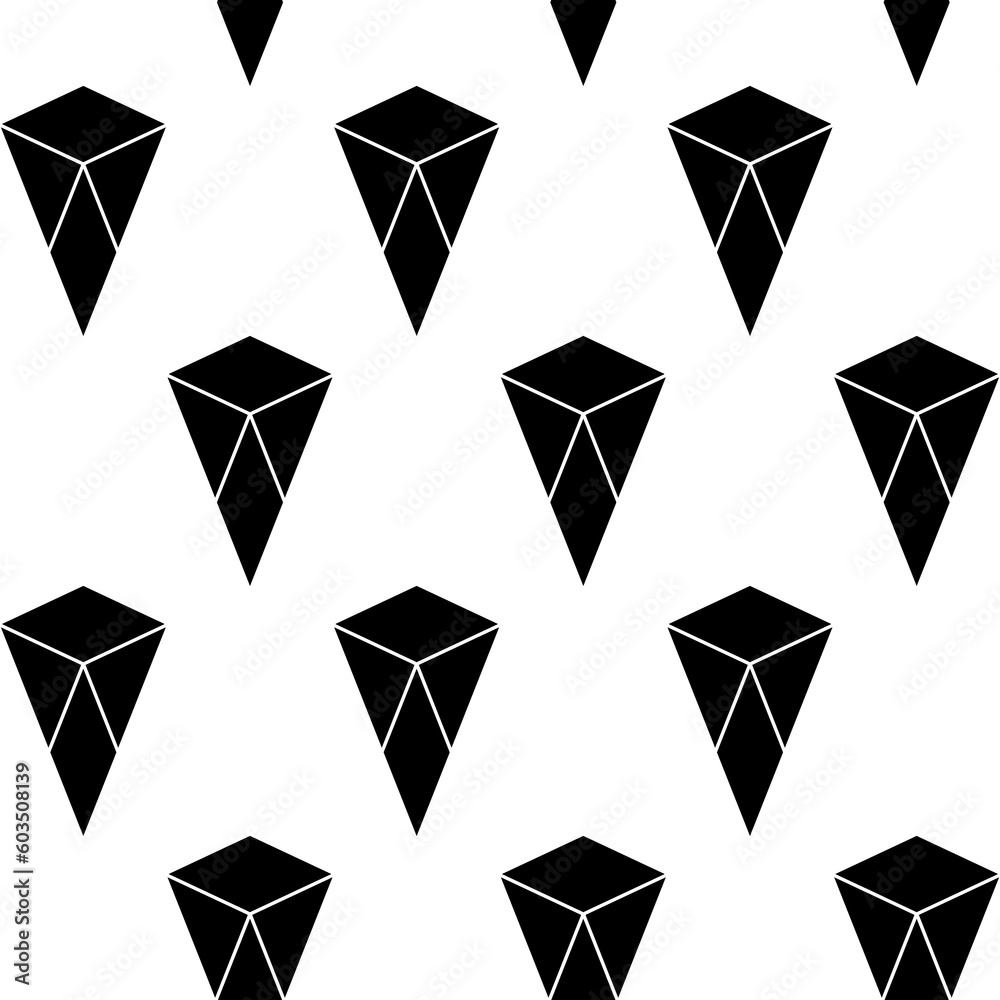 Seamless pattern with kites. Interlocking polygons tessellation ...