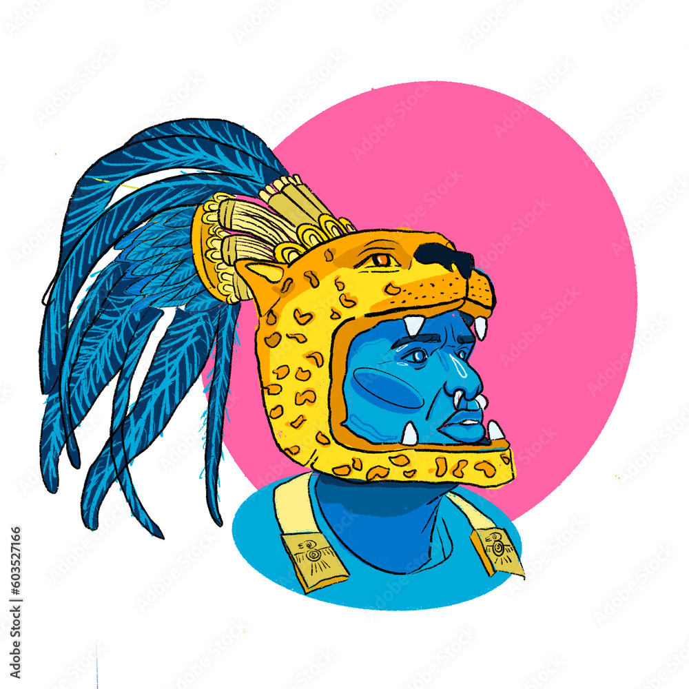 Poster Jaguar mexicano, azteca guerrero mexicano – Wall Art | UkPosters
