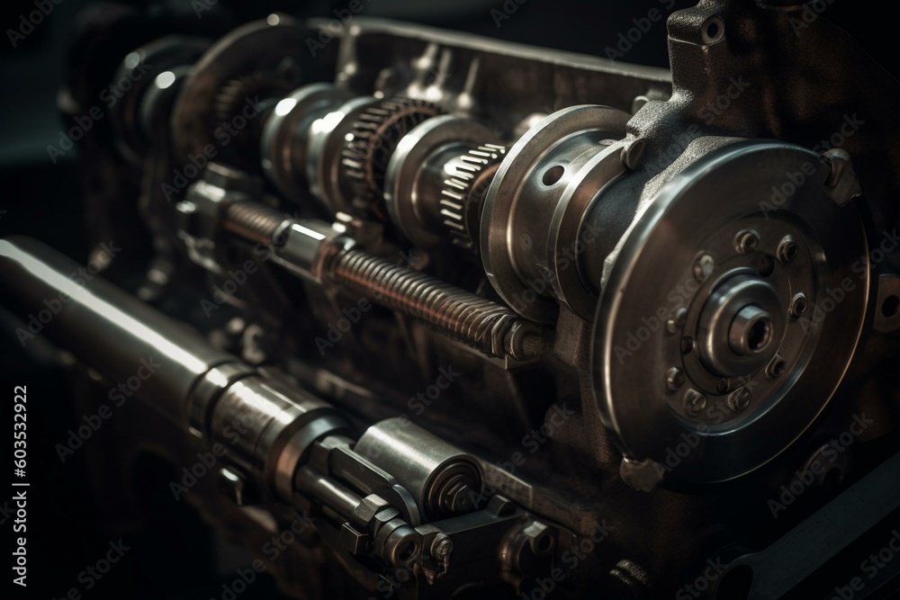 Crank and cam rods that are vital to engine operation. Generative AI ...