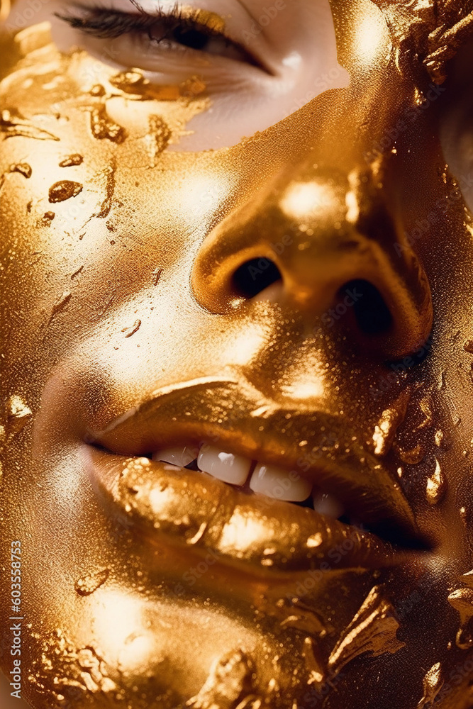 Hyper-realistic full-frame close-up portrait photography of a celebrity ...