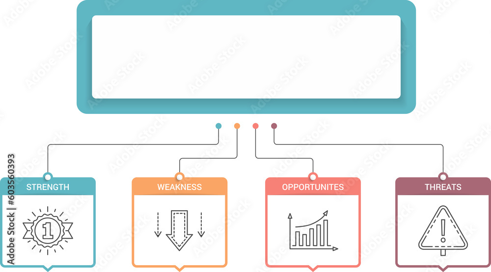 SWOT analysis diagram, infographic template Stock Illustration | Adobe Stock