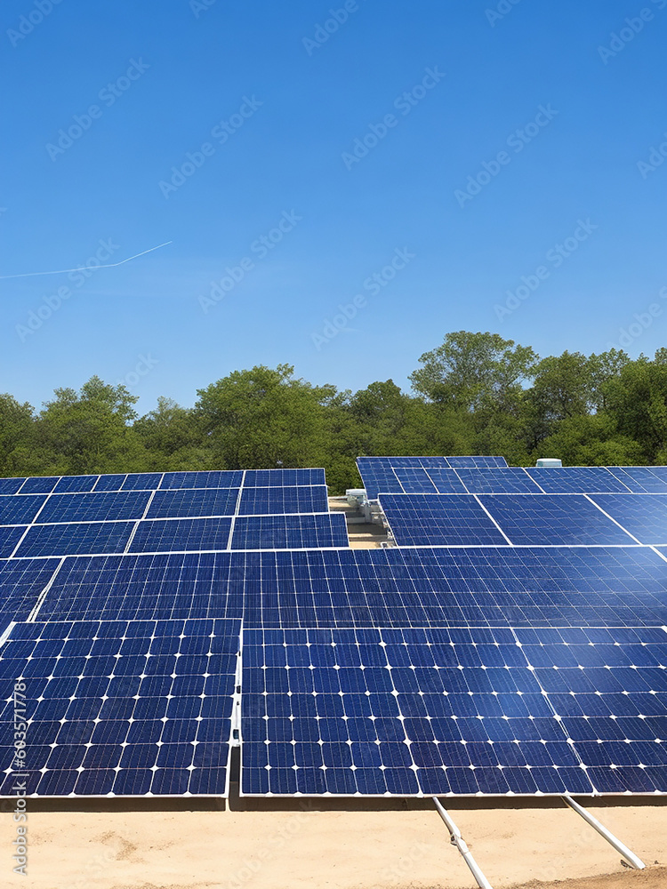 Solar cell panels system close up, alternative source of electricity ...