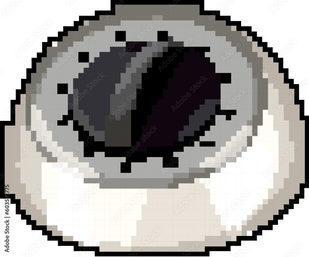 stopwatch kitchen timer clock game pixel art retro vector. bit ...