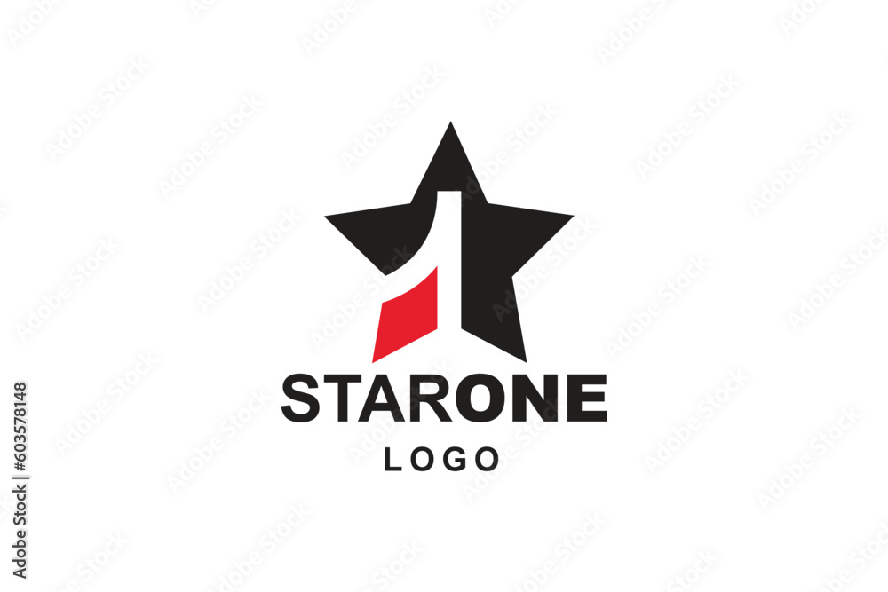 star one logo design concept simple vector custom Stock Vector | Adobe ...