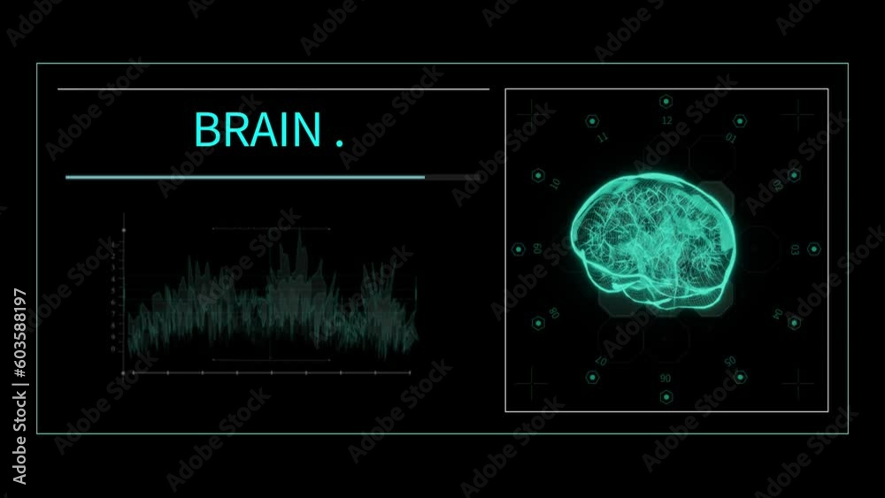 Tech Medical Scanner dengan animasi HUD Siamese Twins UI dengan konsep ...