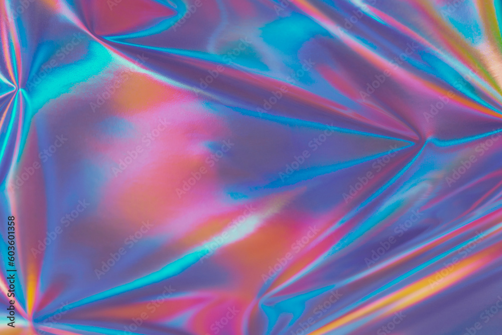 Abstract holographic background 80s, 90s, 2000s style. Modern bright ...