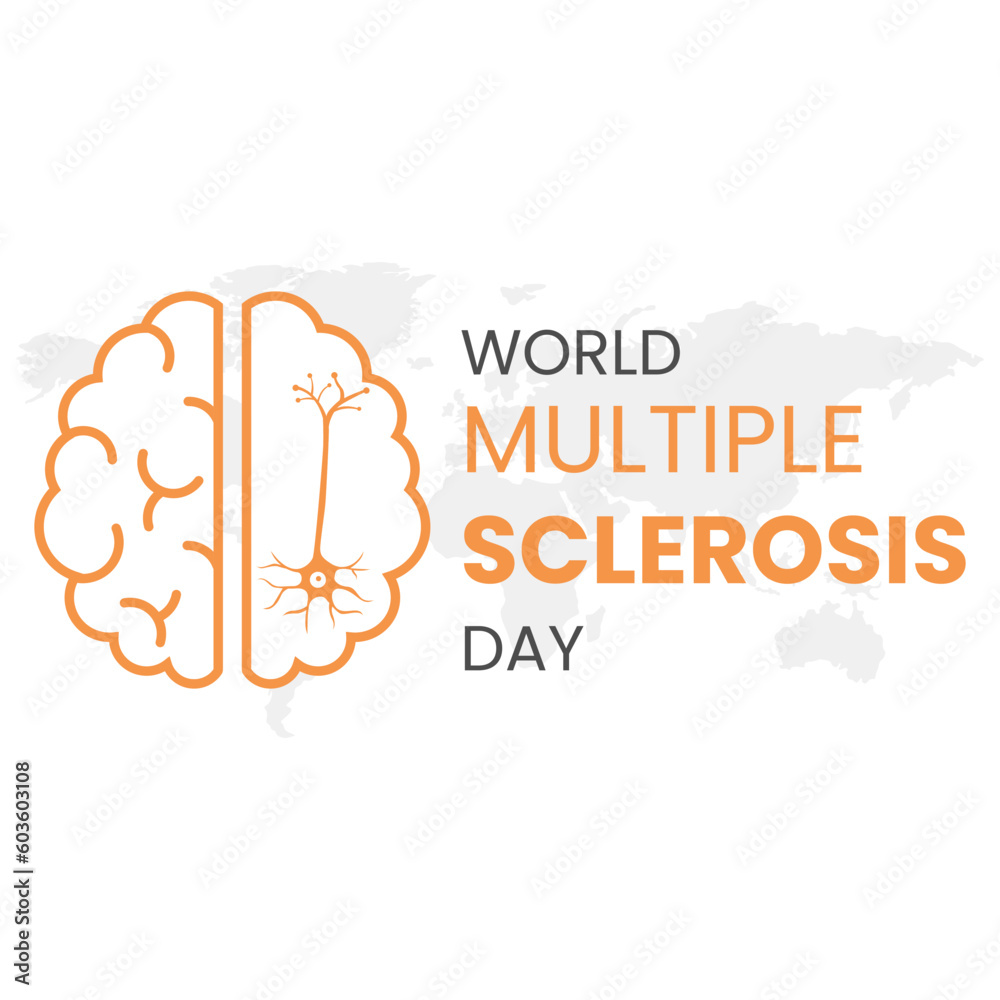 World Multiple Sclerosis Day vector illustration suitable for poster ...