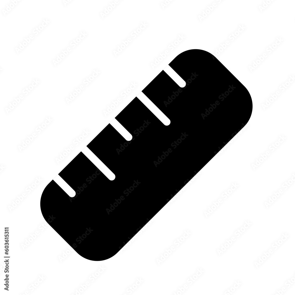 Ruller Tool Bar Solid Icons and Symbols Png Illustrator Stock Vector ...