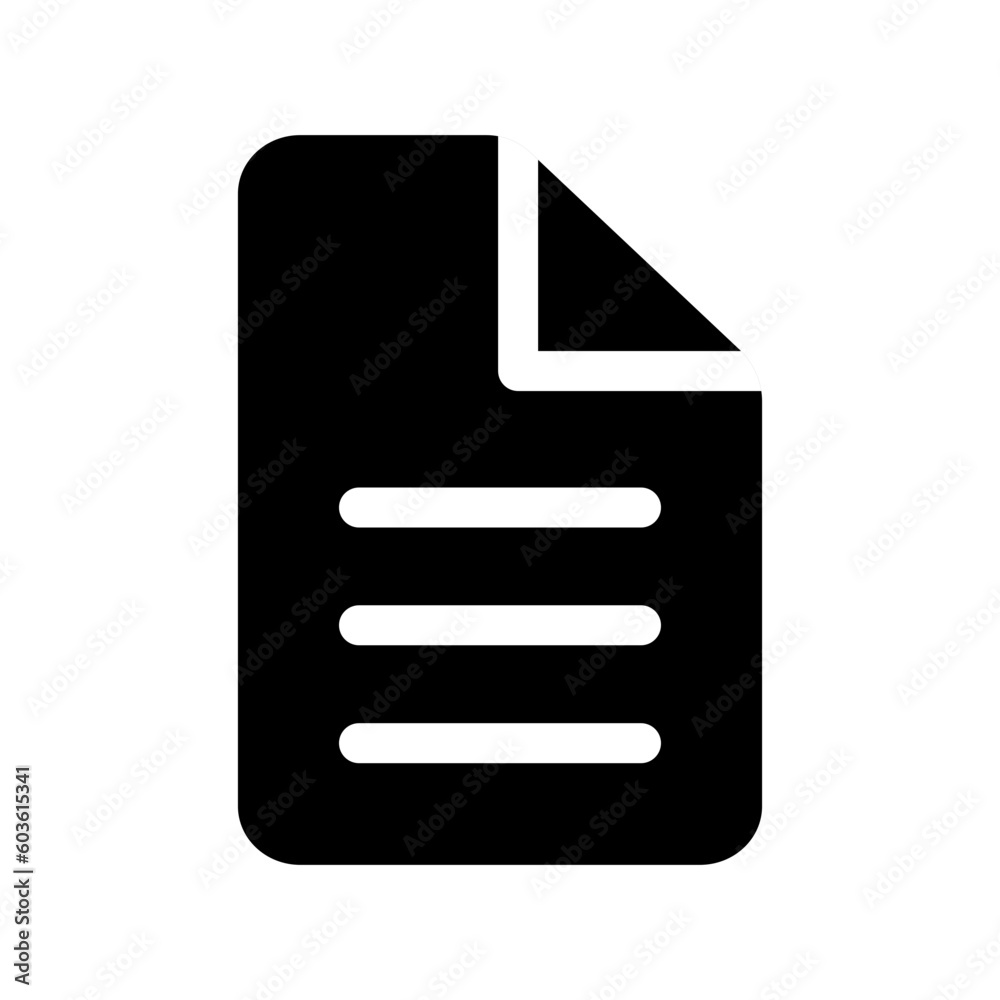 Document Paper Tool Bar Solid Icons and Symbols Png Illustrator Stock Vector | Adobe Stock