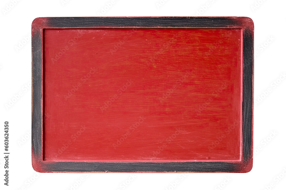 PNG Blank red chalkboard with red wooden frame on transparent ...