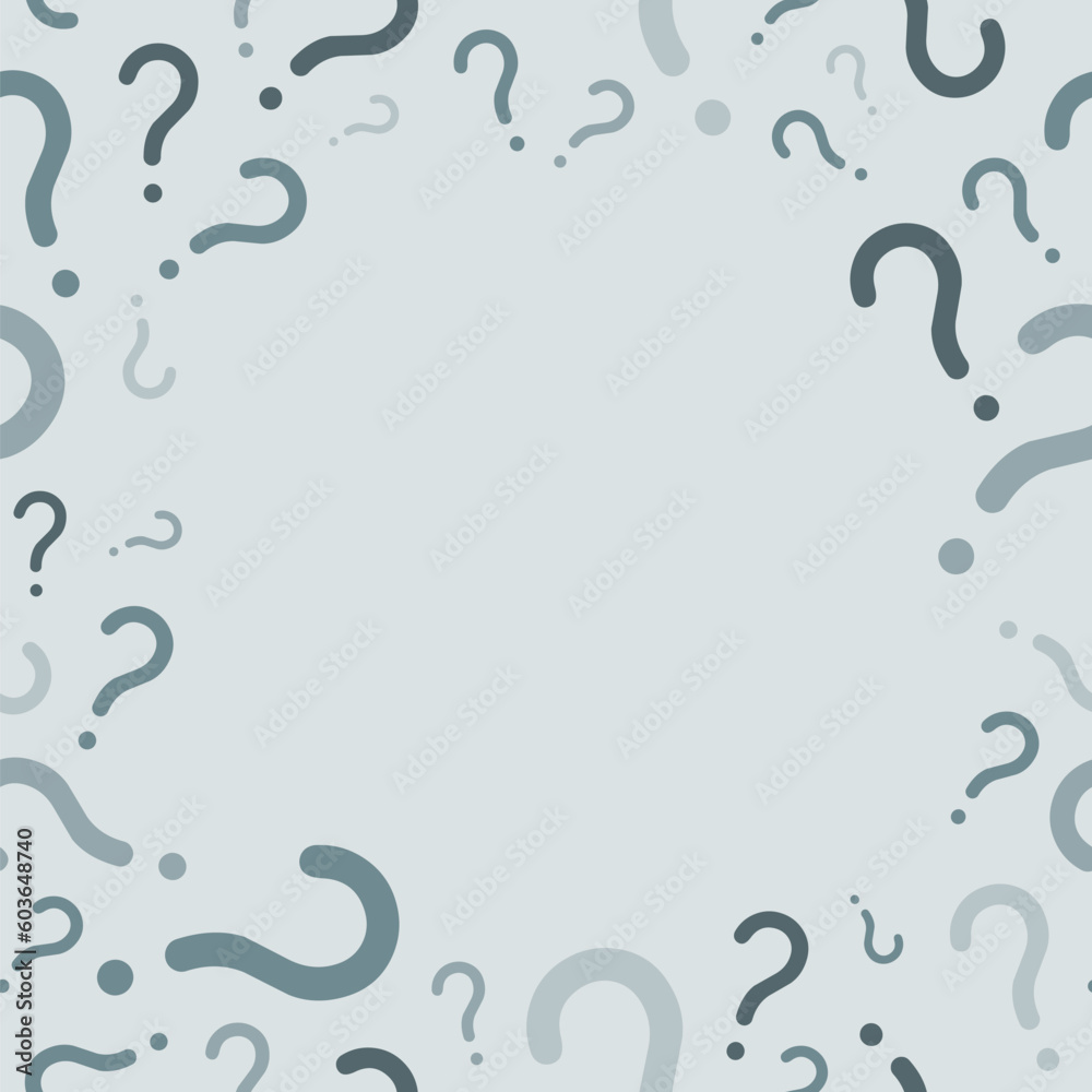 Question mark frame with copyspace Stock Vector | Adobe Stock