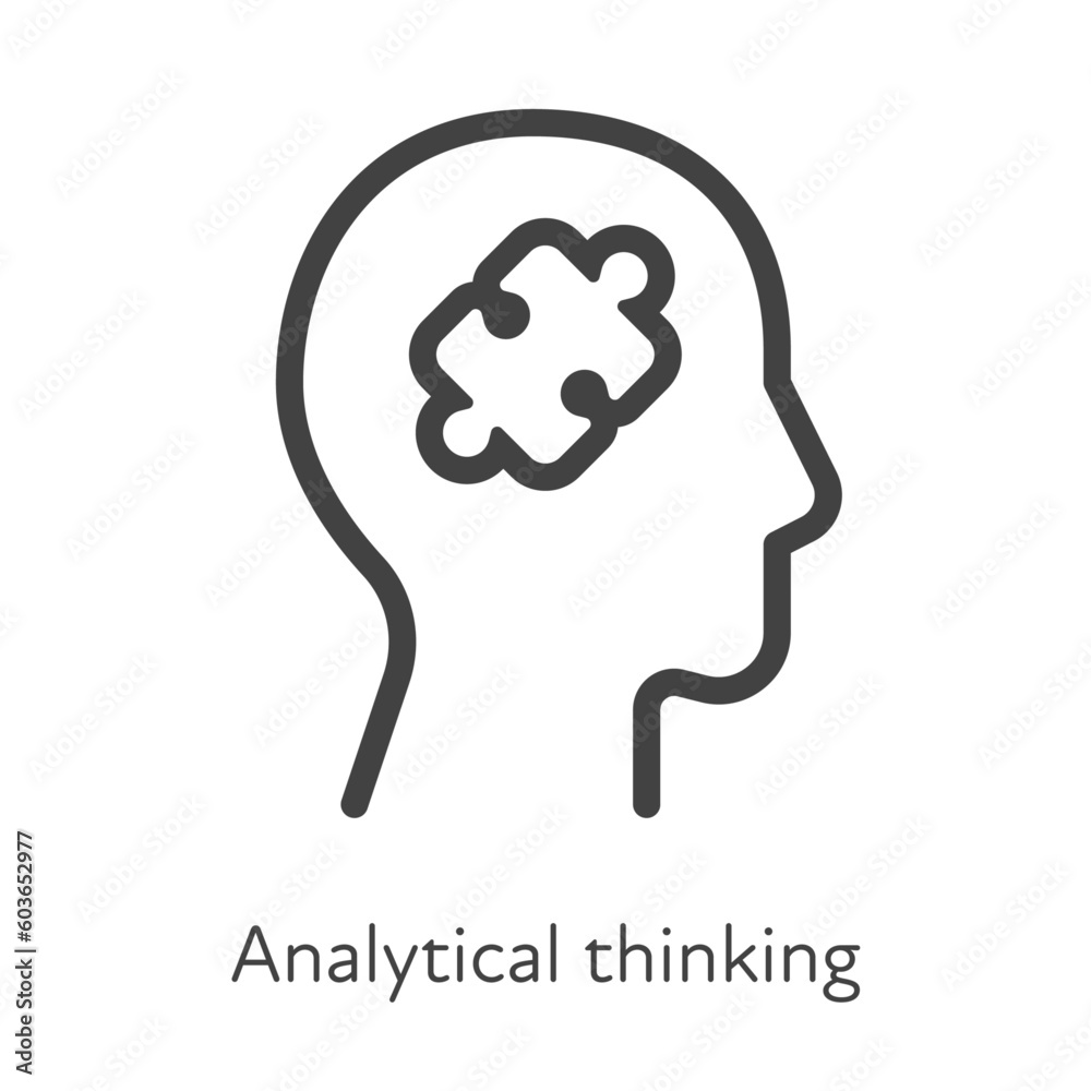 Outline style ui icons soft skill for business collection. Vector black ...