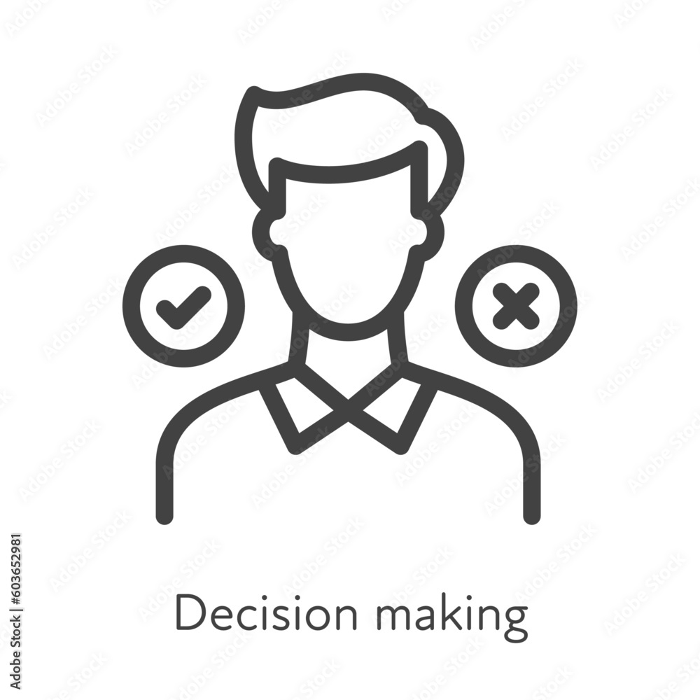 Outline style ui icons soft skill for business collection. Vector black ...