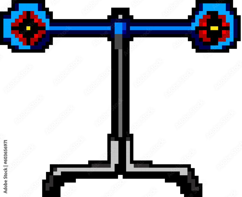 rifle shooting target game pixel art retro vector. bit bullseye black ...