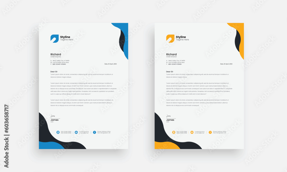 corporation letterhead corporate letterhead, branding official ...