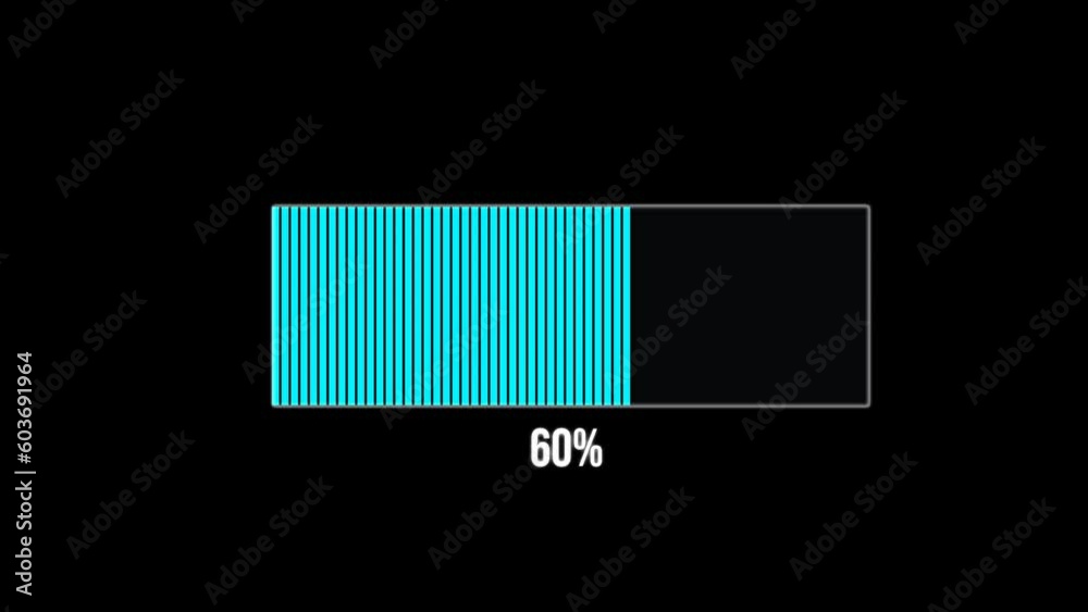 Progress bar animation with transparent background Stock Video | Adobe ...