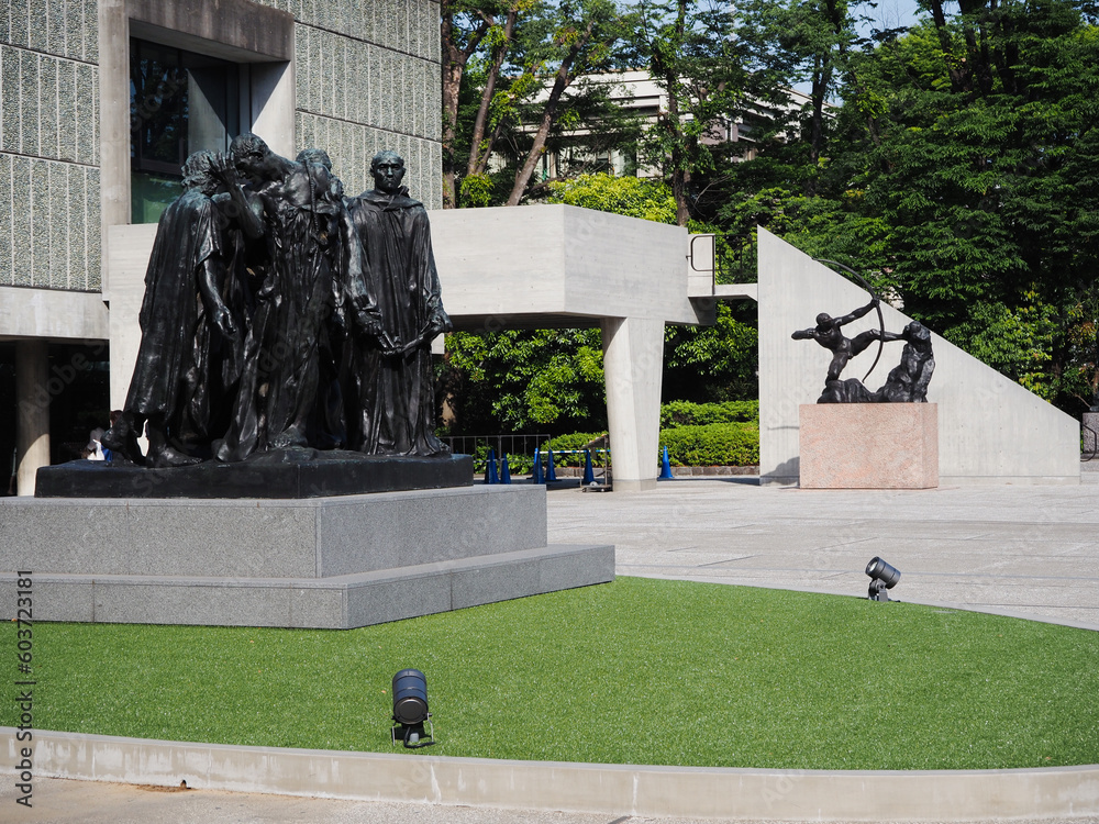 Stockfoto TOKYO, JAPAN - May 17, 2023: Rodin's The Burghers of Calais ...