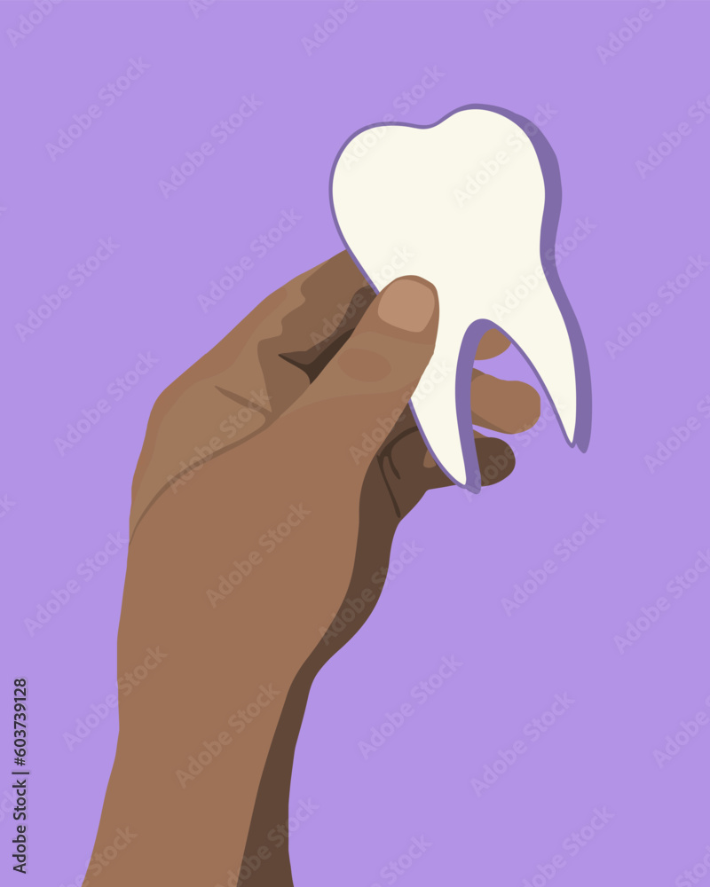 Healthy teeth. Tooth treatment. Dental implant. Vector isolated ...