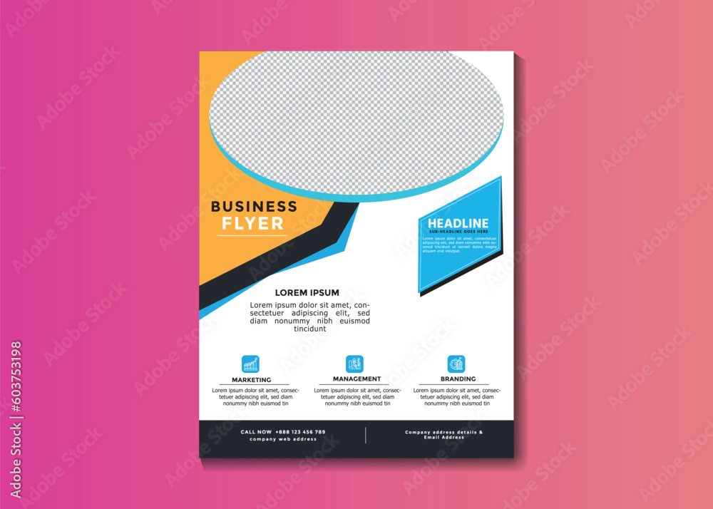 Photo Vector corporate business multipurpose flyer design and brochure ...