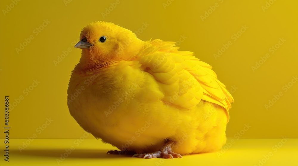 Humorous Illustration of a Yellow Fat Character, Comical and Vibrant ...