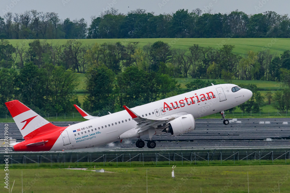 schwechat, austria, 18 may 2023, OE-LZN Austrian Airlines Airbus ...