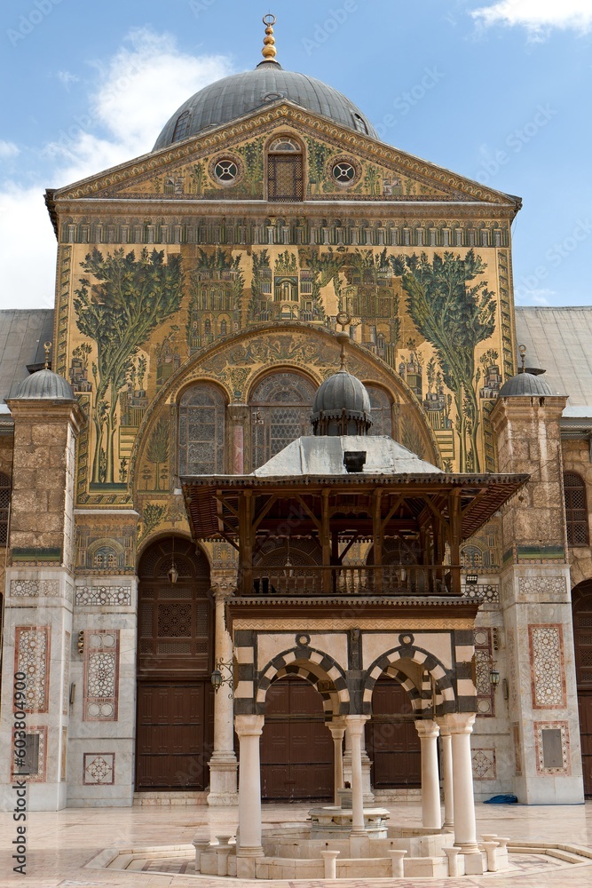 The Umayyad Mosque is the largest mosque in Damascus. It is one of the ...