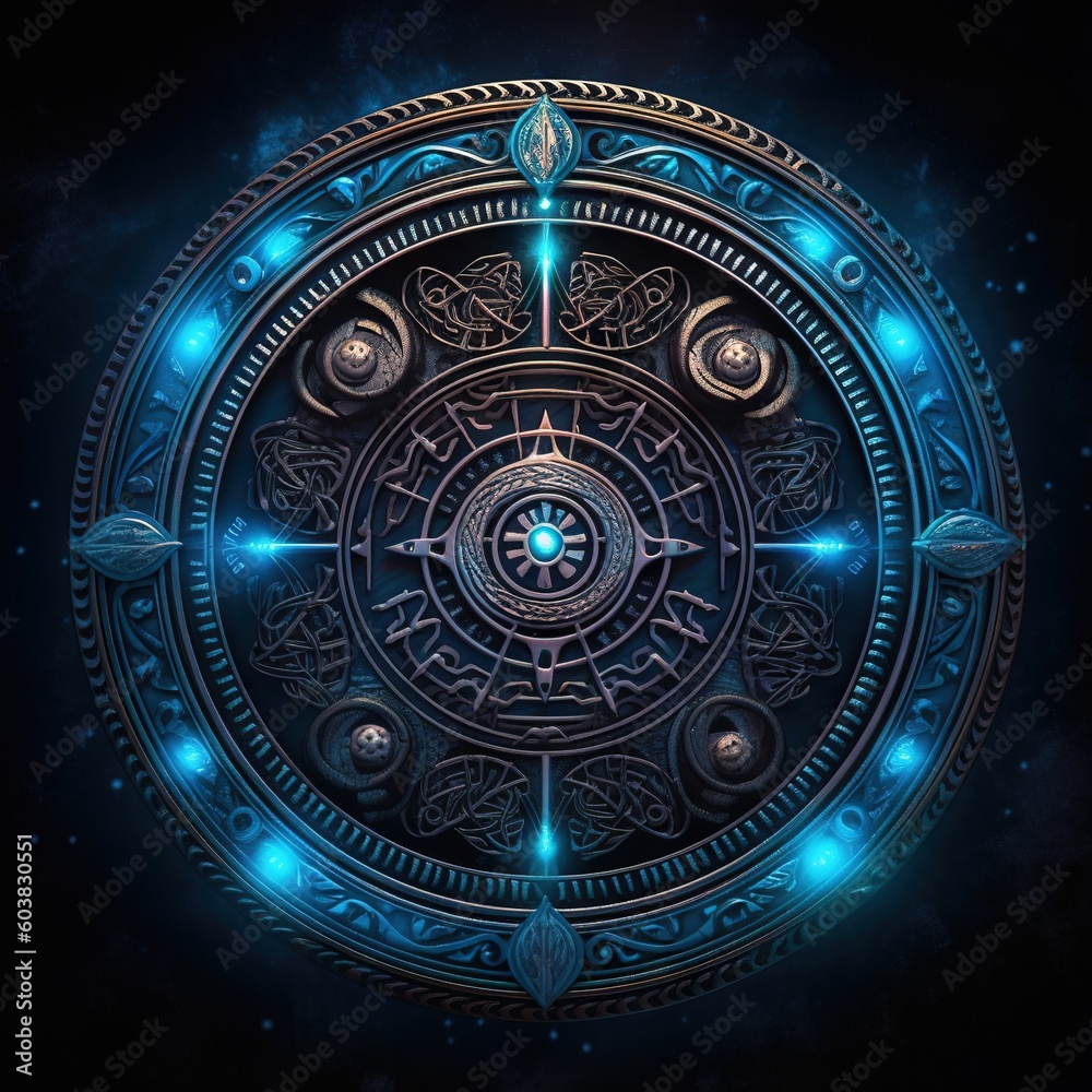 Water magic circle Stock Illustration | Adobe Stock