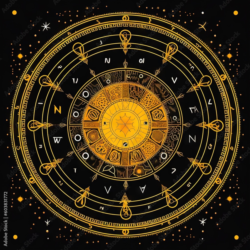 Holy magic circle Stock Illustration | Adobe Stock