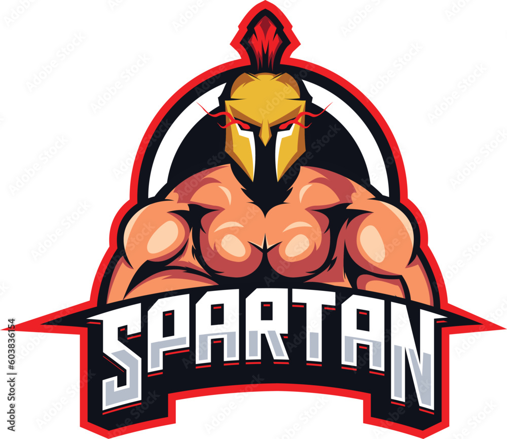 Spartan Mascot Logo Spartan Warrior Logo e-sports mascot logo design ...